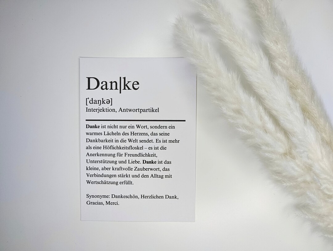 Card Definition Thank You Definition Card All Occasions Minimalist ...