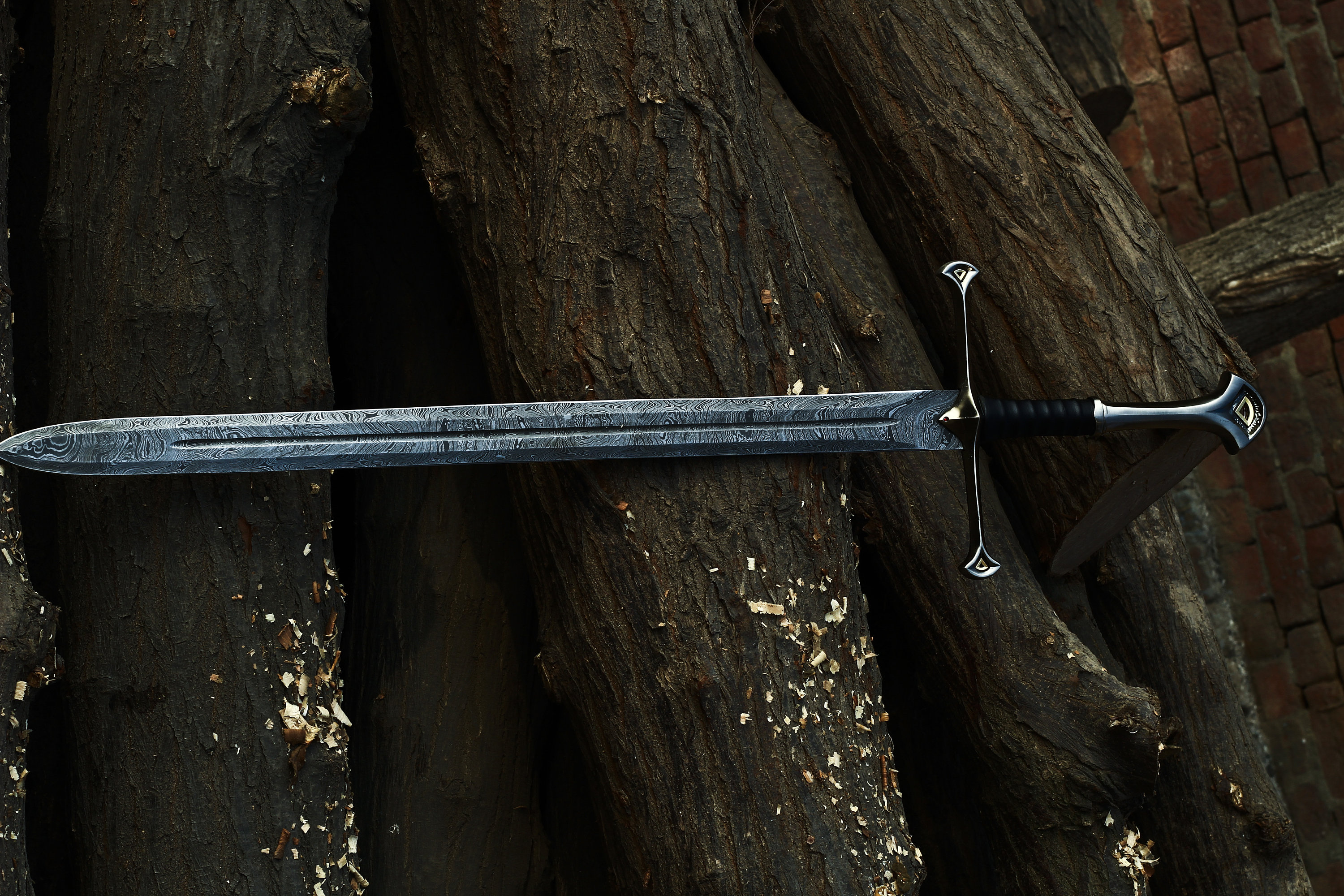 Narsil Sword Custom Handmade Damascus Steel Sword King Aragorn Sword ...