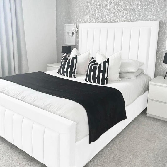 Soft velvet ottoman bed store
