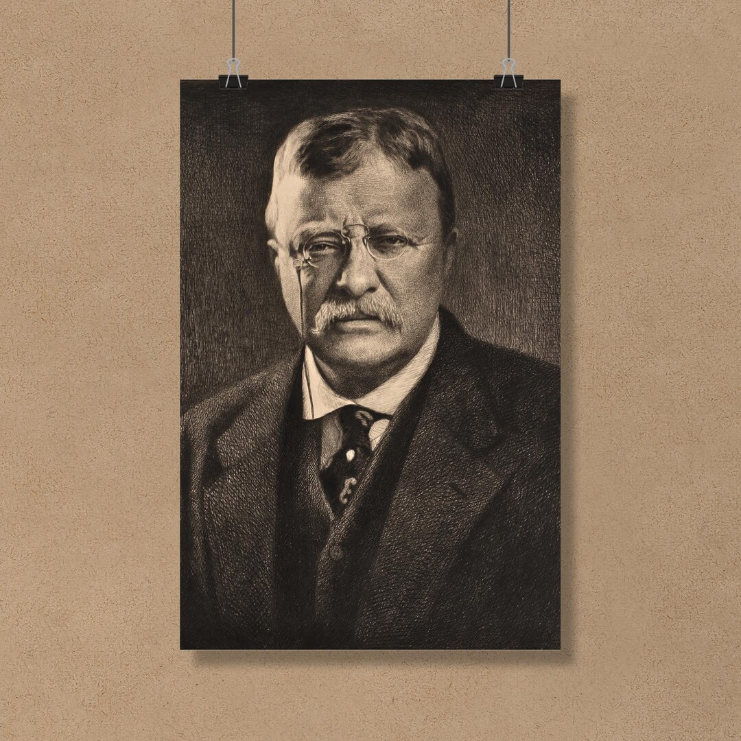 Theodore Roosevelt Poster | Teddy Roosevelt Photo Print | President ...