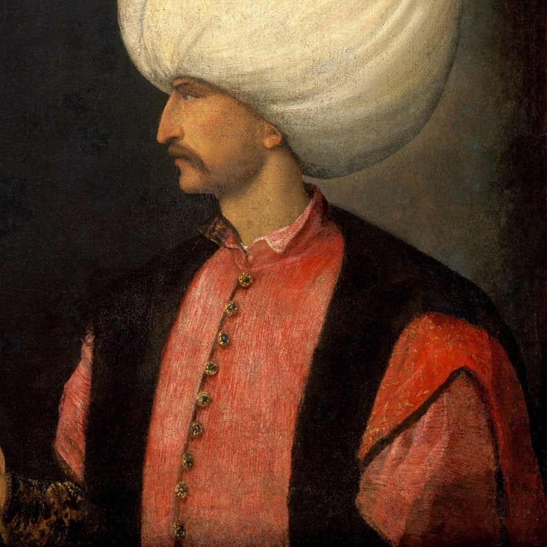 Suleiman the Magnificent Poster by Titian | Suleiman Portrait | Ottoman ...