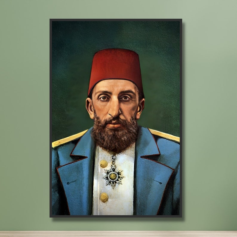 Turkish Sultan Abdulhamid Poster | Ottoman Sultans Poster | Ottoman ...