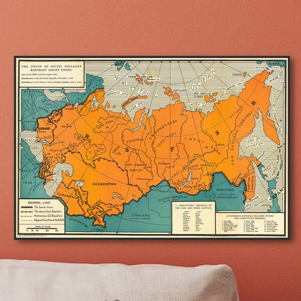Cccp Map - Etsy