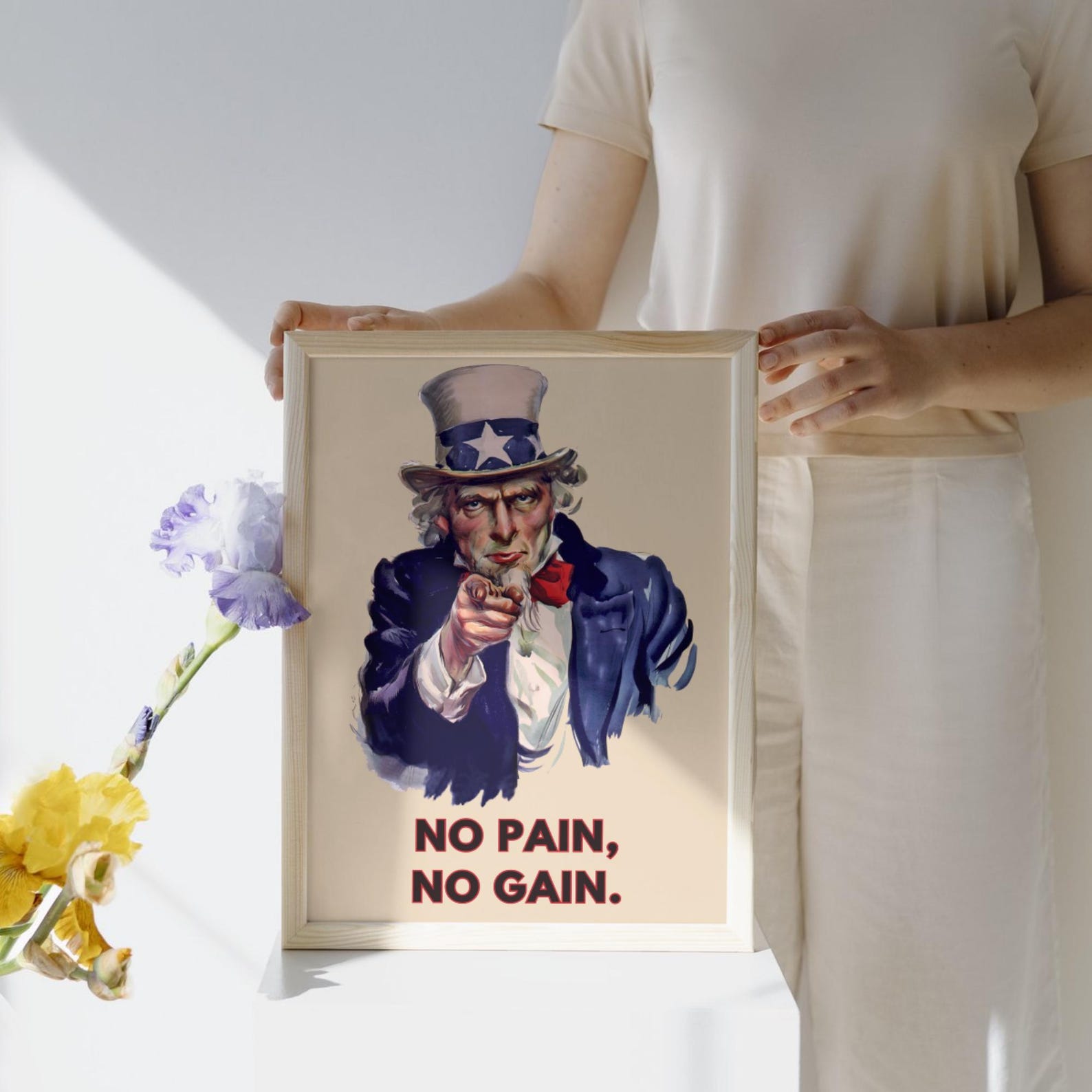Personalized Uncle Sam Poster: I Want You, Funny Custom Poster (digital ...