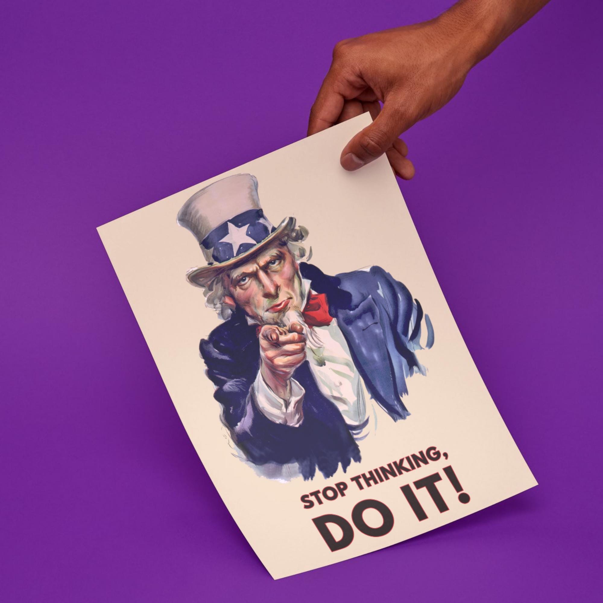 Personalized Uncle Sam Poster | I Want You Poster | Motivational Wall ...