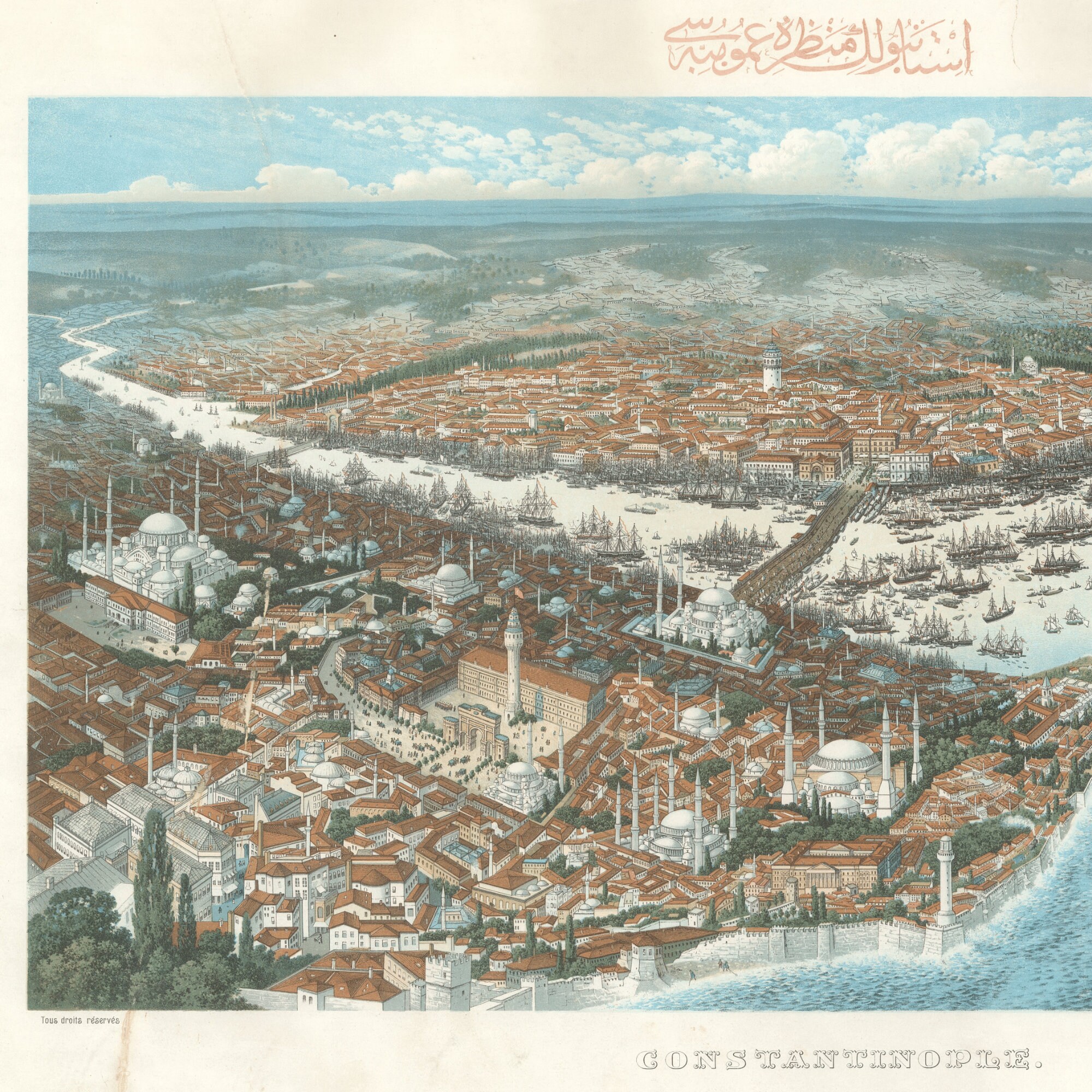 Old Map of Istanbul/constantinople 1896 Vintage Turkey Map - Etsy