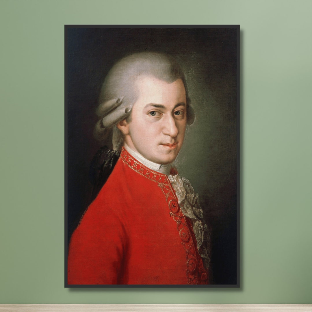 Portrait of Mozart Wolfgang Amadeus Mozart Poster Mozart - Etsy