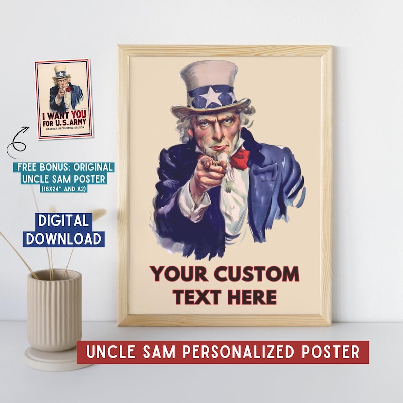 Uncle Sam Poster - Etsy
