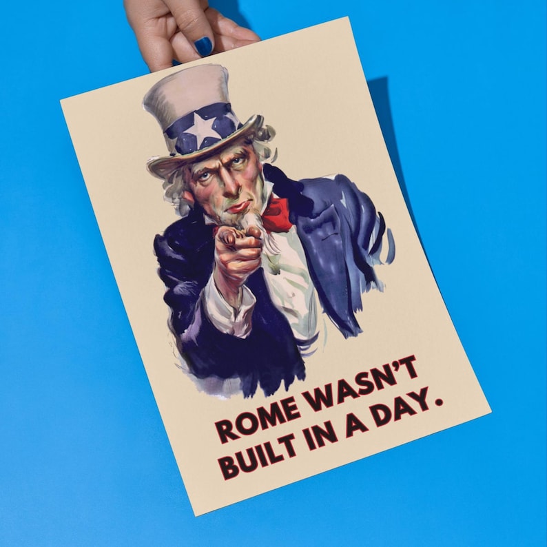 Personalized Uncle Sam Poster: I Want You, Funny Custom Poster (digital ...