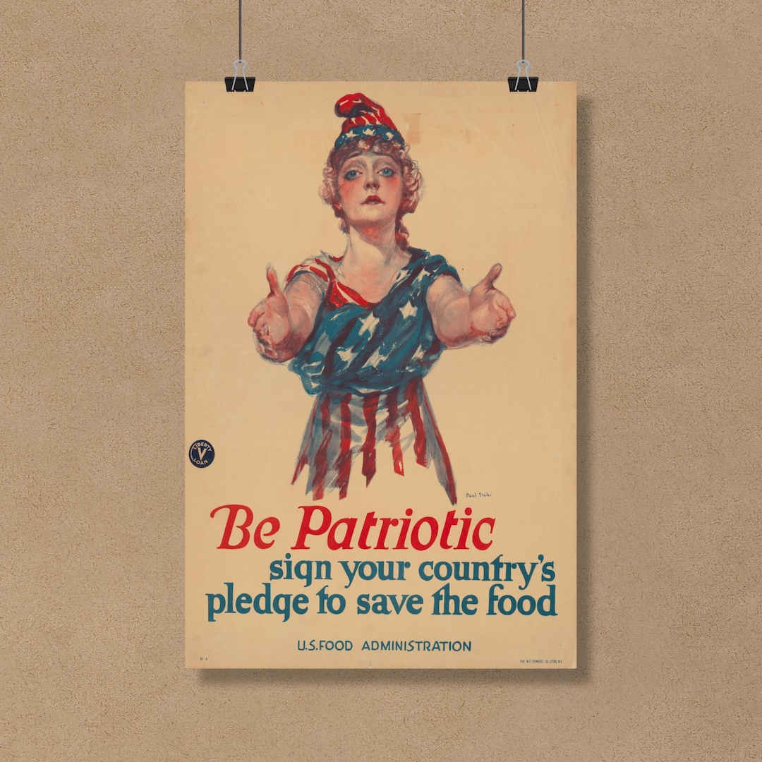 Be Patriotic WWI Propaganda Poster | American History | Political ...