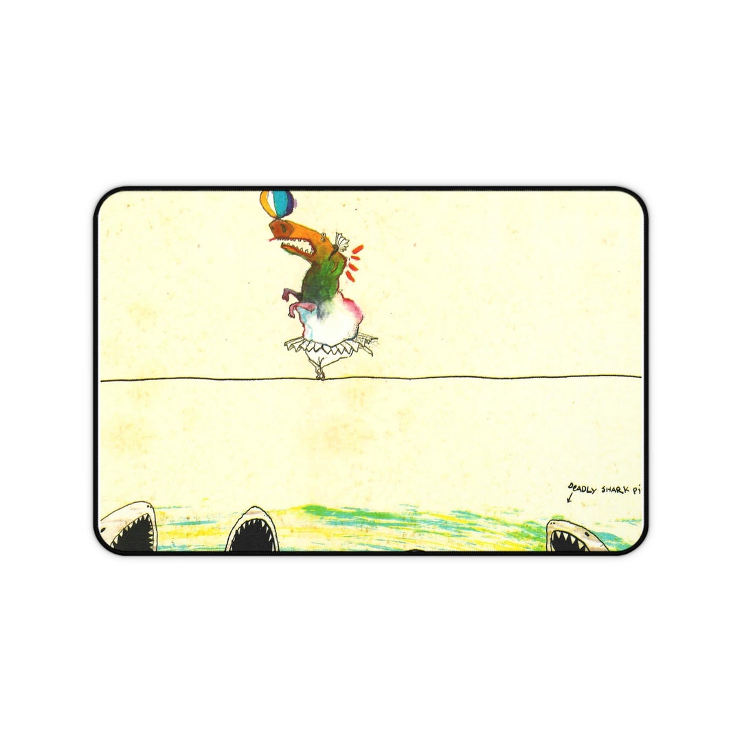 Ballet Hippo Dog: Desk Mat - Etsy