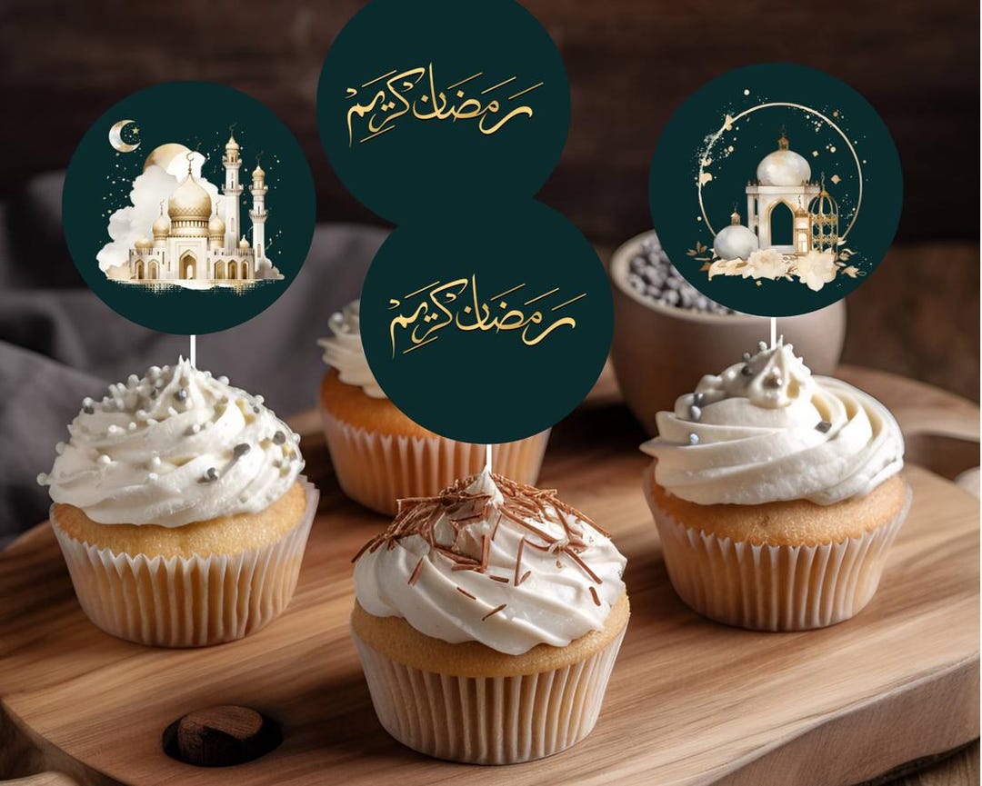 Ramadan Iftar Cupcake Topper Suhoor Cake Topper Ramadan Decor Ramadan ...