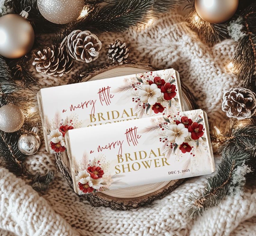 Christmas Chocolate Bar Wrapper Template Editable Candy Bar Wrapper ...