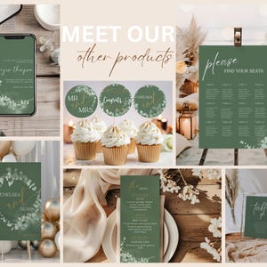 Editable Fall Menu Template Bridal Shower Baby Shower Wedding Dinner ...