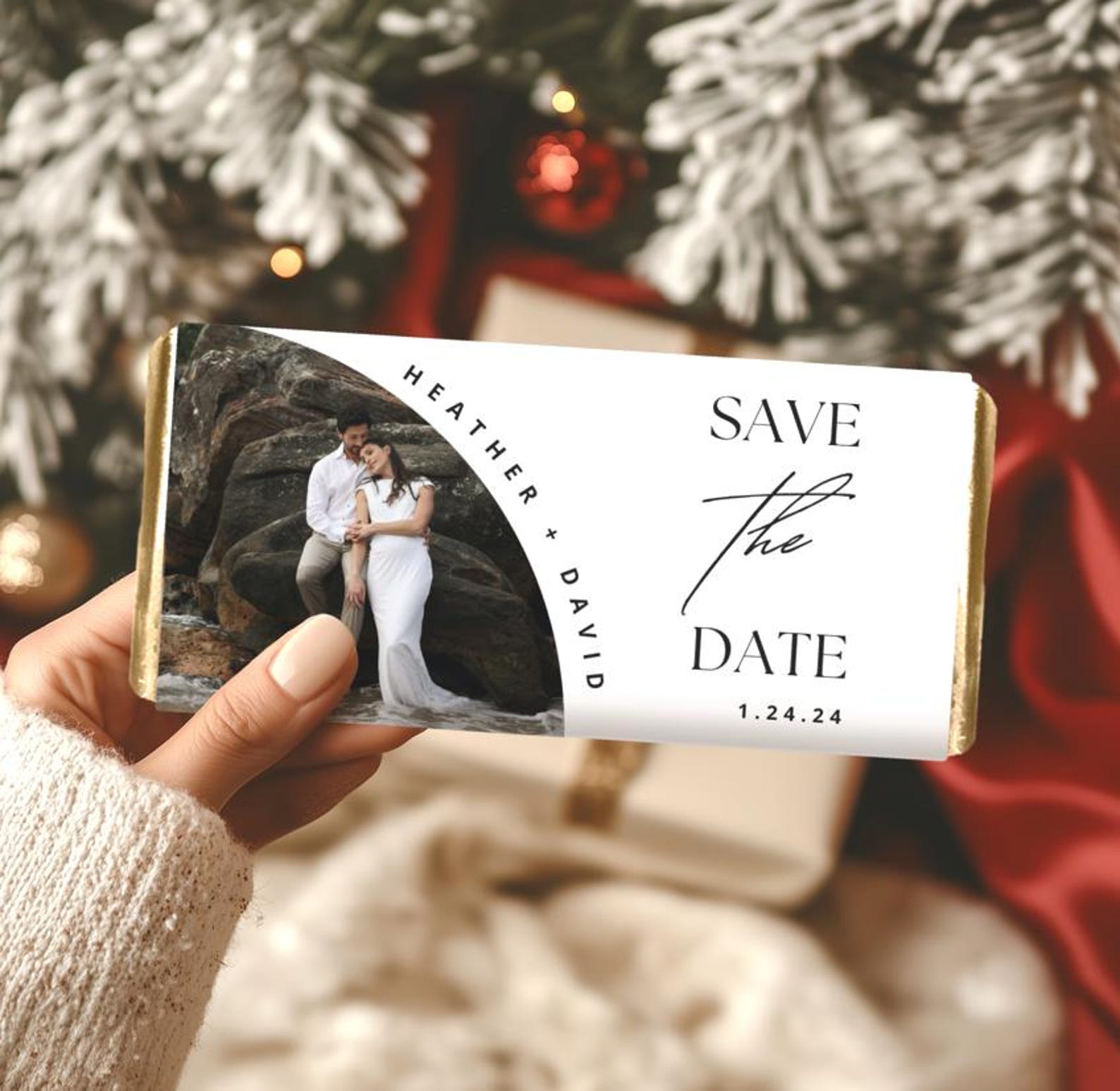 Save the Date Chocolate Bar Wrapper Template Editable Candy Bar Wrapper ...