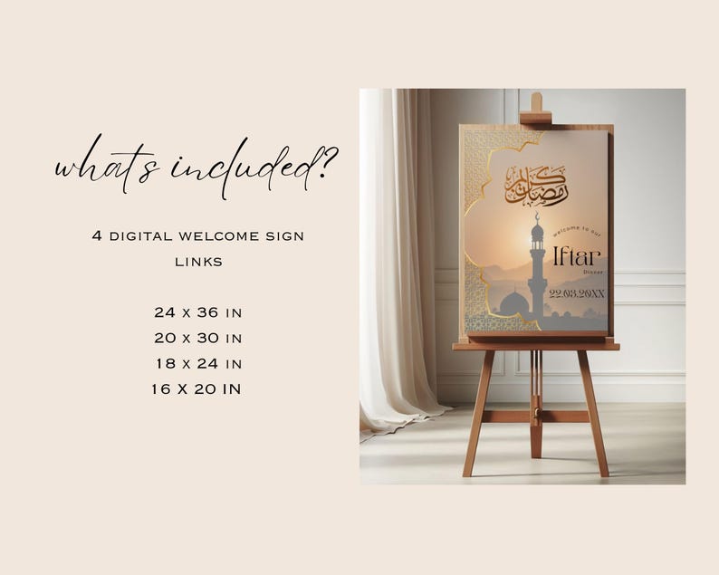 Ramadan Iftar Welcome Sign, Ramadan Decor, Eid Decor, Iftar Welcome ...