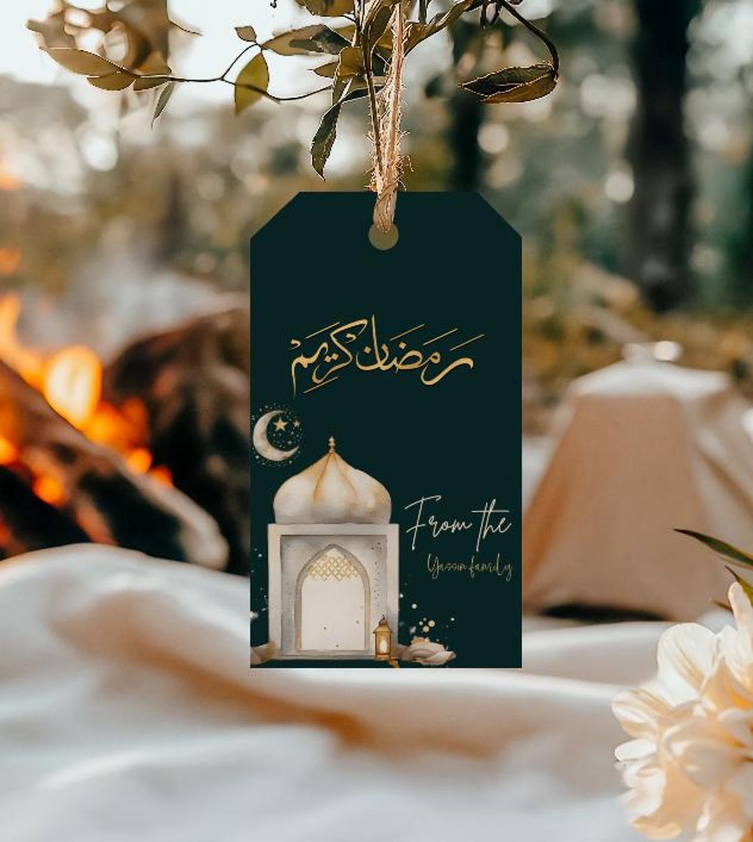 Ramadan Kareem Tag Template, Ramadan Gift Tag, Eid Mubarak Tags ...