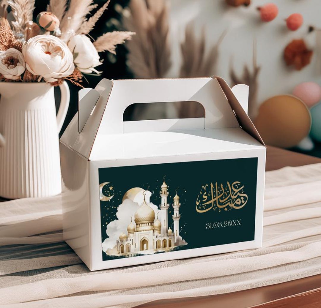 Eid Al Fitr Gift Box Party Favors for Eid Al Fitr, Gable Boxe for ...