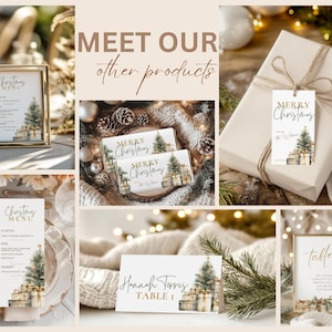 Printable Christmas Favor Tags, Biscuits Sticker Template, Cookie Candy ...