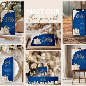 Eid Al Fitr Menu Template Bayram Menu Template Eid Mubarak Menu Card ...