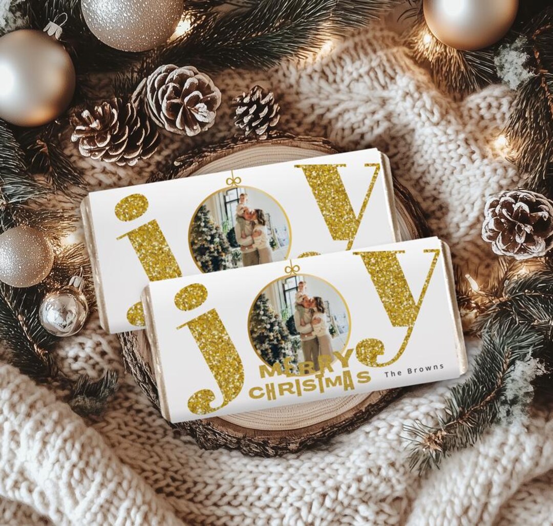 Christmas Chocolate Bar Wrapper Template Editable Candy Bar Wrapper ...