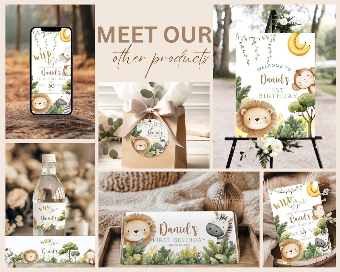 Wildflower Baby Shower Gable Box Label Editable Baby in Bloom Floral ...