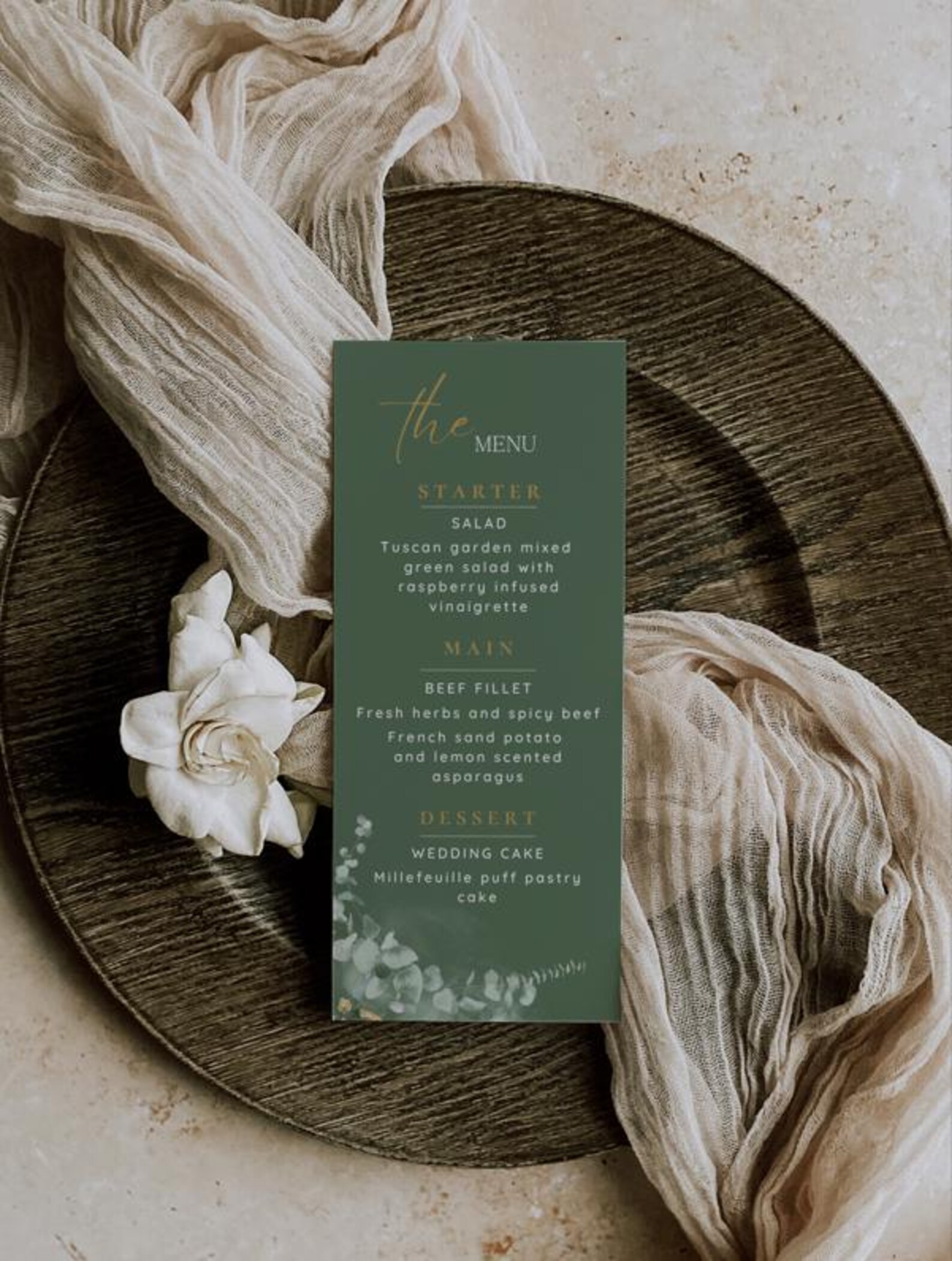 Sage Green Wedding Menu Template, Wedding Menu, Bridal Shower Lunch or ...
