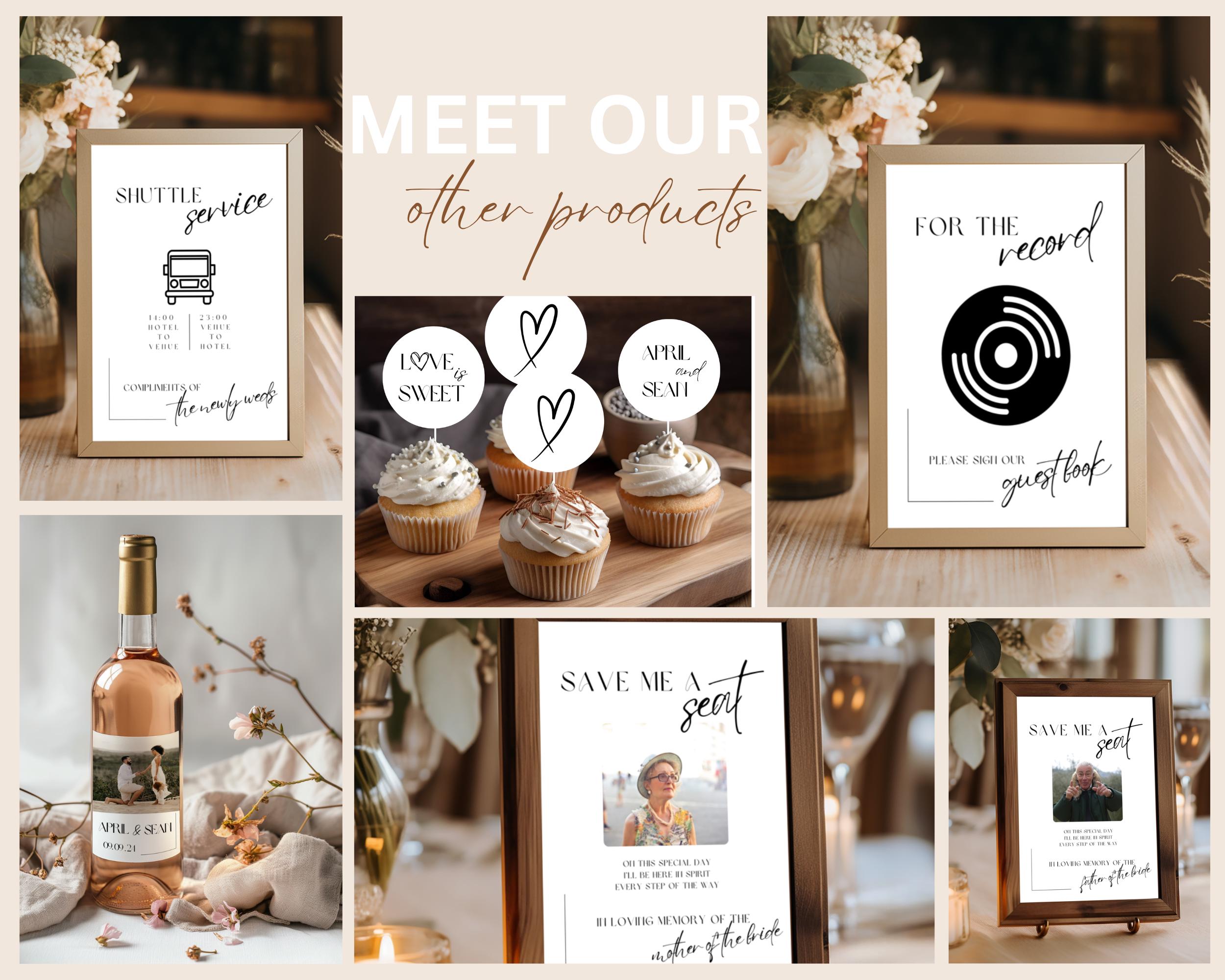 Take a Shot We Tied the Knot Sign Template Wedding Shot Sign Bar Sign ...
