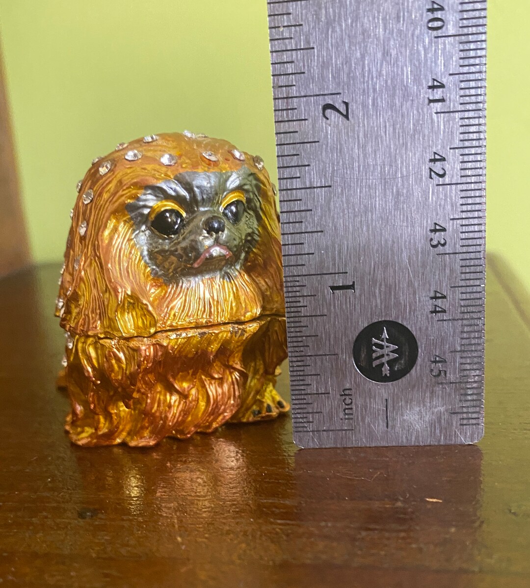 Bedazzled Pekingese Dog Jewelled Figurine Trinket Box - Etsy