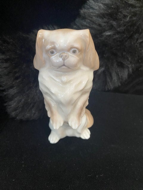 Vintage Royal Copenhagen of Denmark Pekingese Dog Standing in Tan - Etsy
