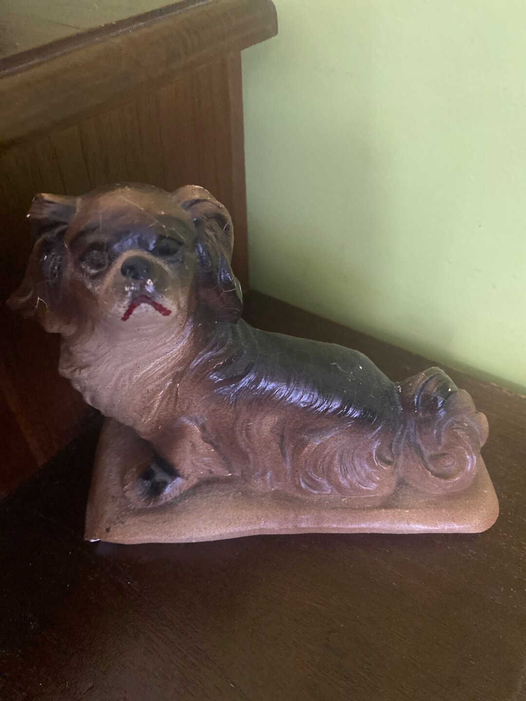 Chalkware Pekingese/ Spaniel / Terrier Dog Figurine - Etsy