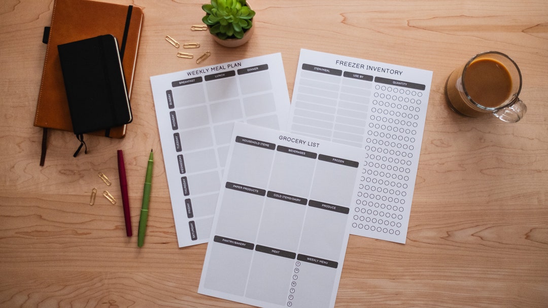 Meal Planning Bundle - Etsy