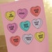 Candy Heart Pink Valentine Garden Banner Flag - Etsy