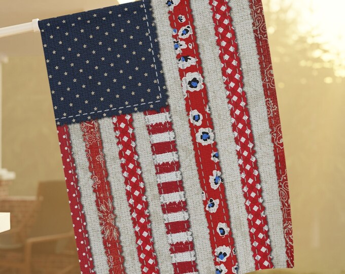 Personalized Patriotic American Flag - Double-sided Outdoor Flag ...