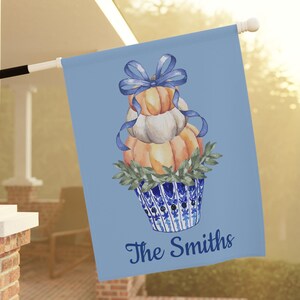 Personalized Fall Halloween Garden Flag Double Sided Ghost Pumpkin ...