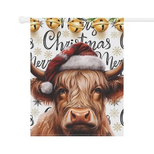 Christmas Highland Cow Garden & House Banner,perfect Personalized Gift ...