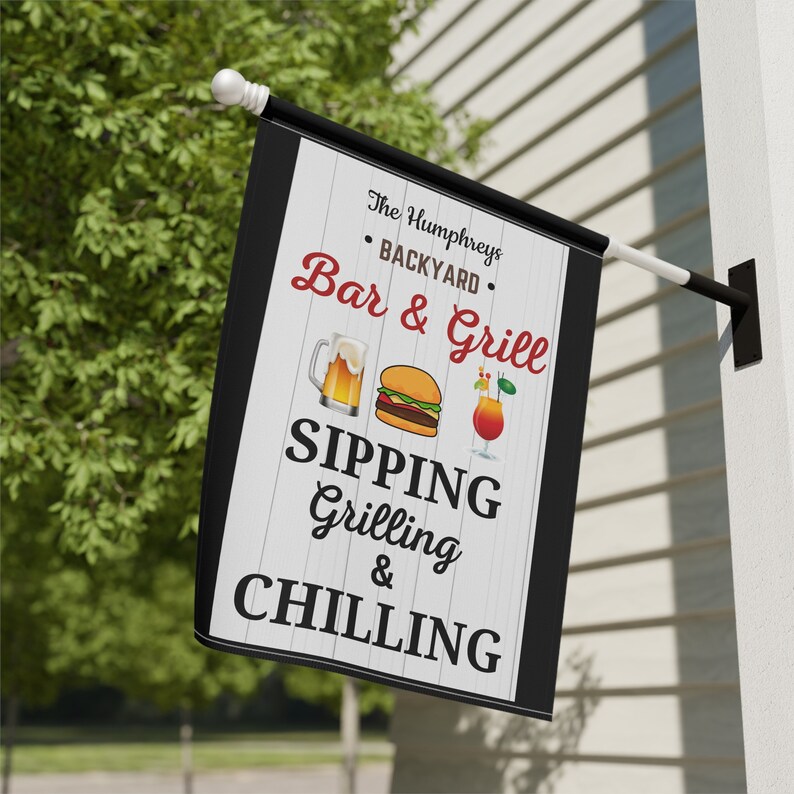 Personalized Family Summer Pool Rules Double-sided Flags Pool Floats ...