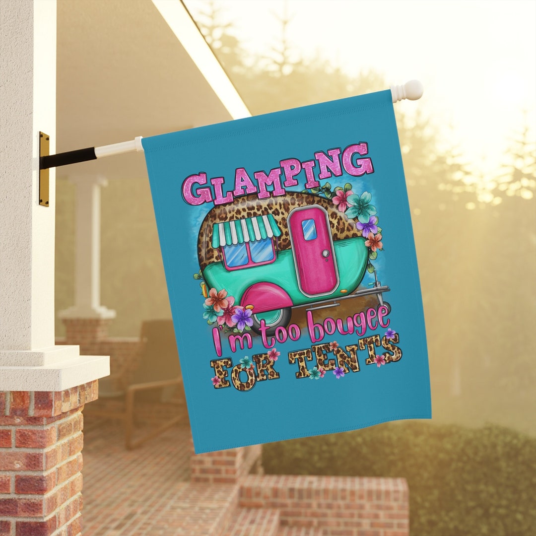 Personalized Camper Flag RV Camping Flag Custom Campsite Sign Travel ...