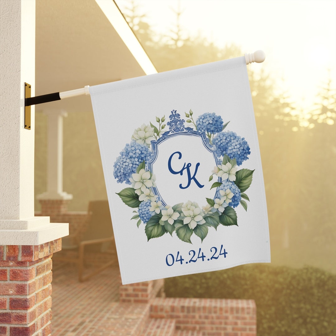 Garden Flag Personalized Wedding Decor Bridal Shower Gift Newlywed ...