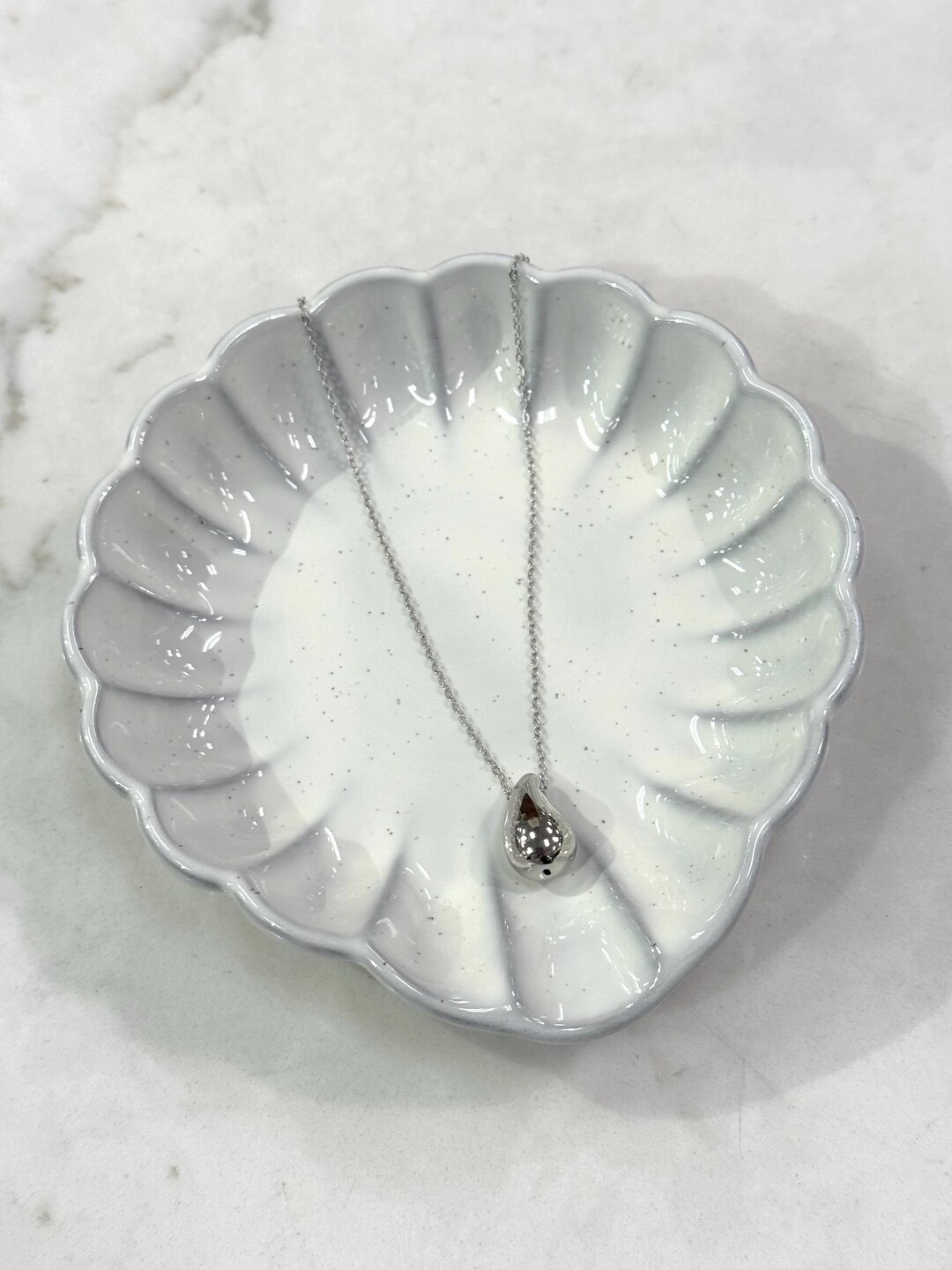 Sterling Silver Tear Drop Water Drop Necklace: Elegant Pear Pendant - Etsy