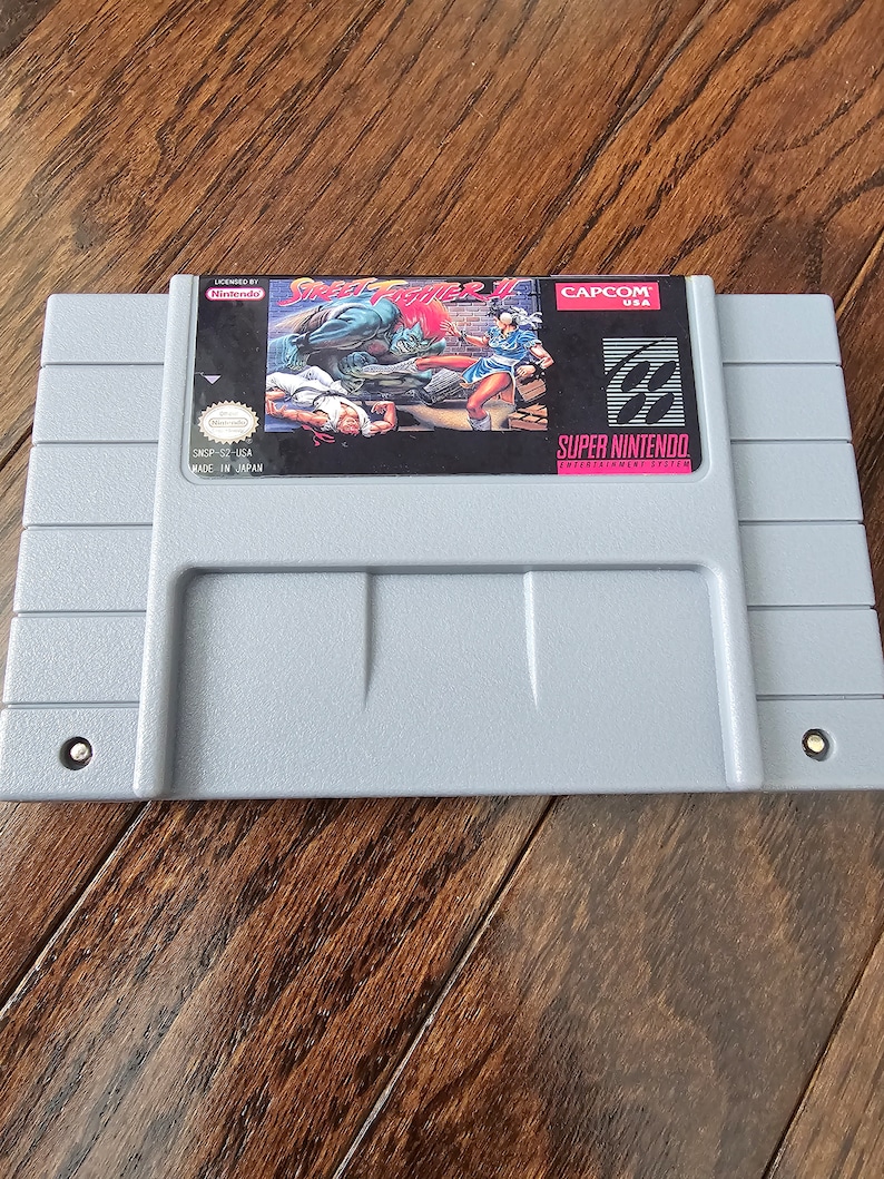 Street Fighter II Super Nintendo SNES Video Game Cartridges - Etsy