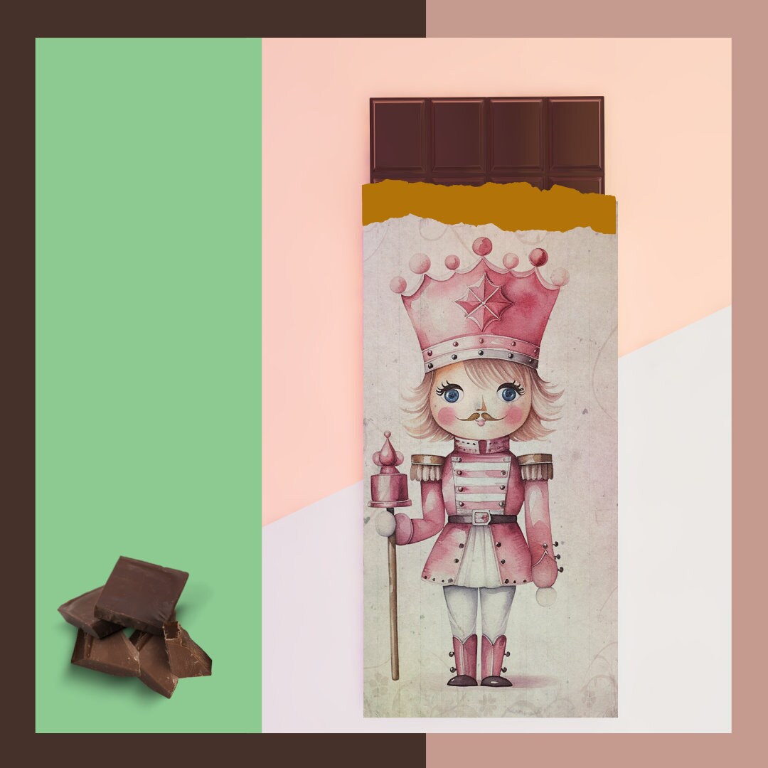 Digital Download pink Nutcracker Chocolate Bar Coverpink - Etsy