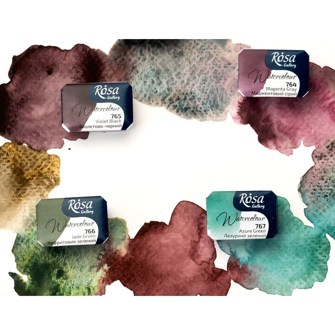 ROSA Gallery Watercolor Paints (CUVETTES 2,5 Ml), Professional ...