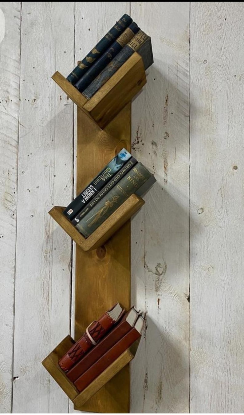 Handmade Rustic Wooden Bookshelf - Etsy