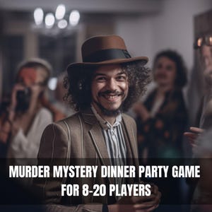 8-20 Players Printable Murder Mystery Dinner Party Game Kit - Digital ...