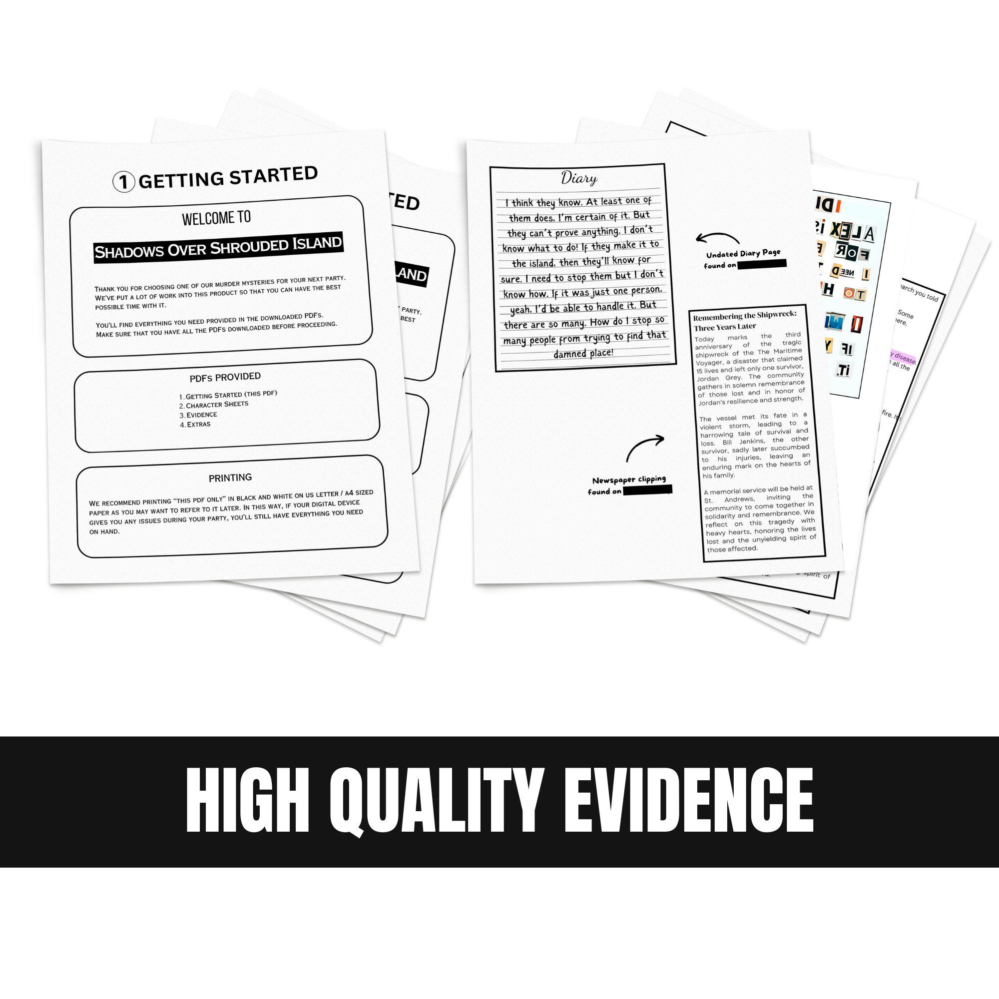 8-20 Players Printable Murder Mystery Dinner Party Game Kit - Digital ...