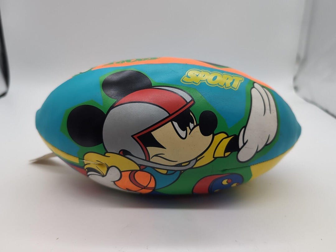 Disneyland Paris Mickey Mouse American Football Rugby Soft Ball Gift ...