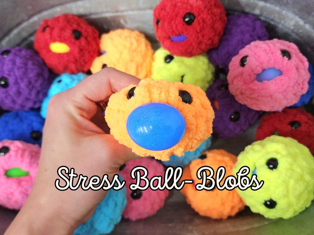 Stress Ball | Stress Blob | Autism Sensory Toy | Fidget Toy | Crochet Toy | Classroom Sensory ...