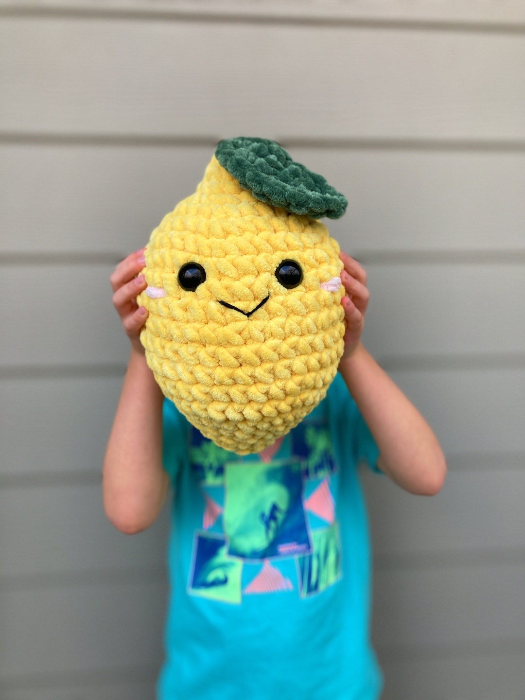 Jumbo Lemon Amigurumi Soft Plush Toy - Etsy