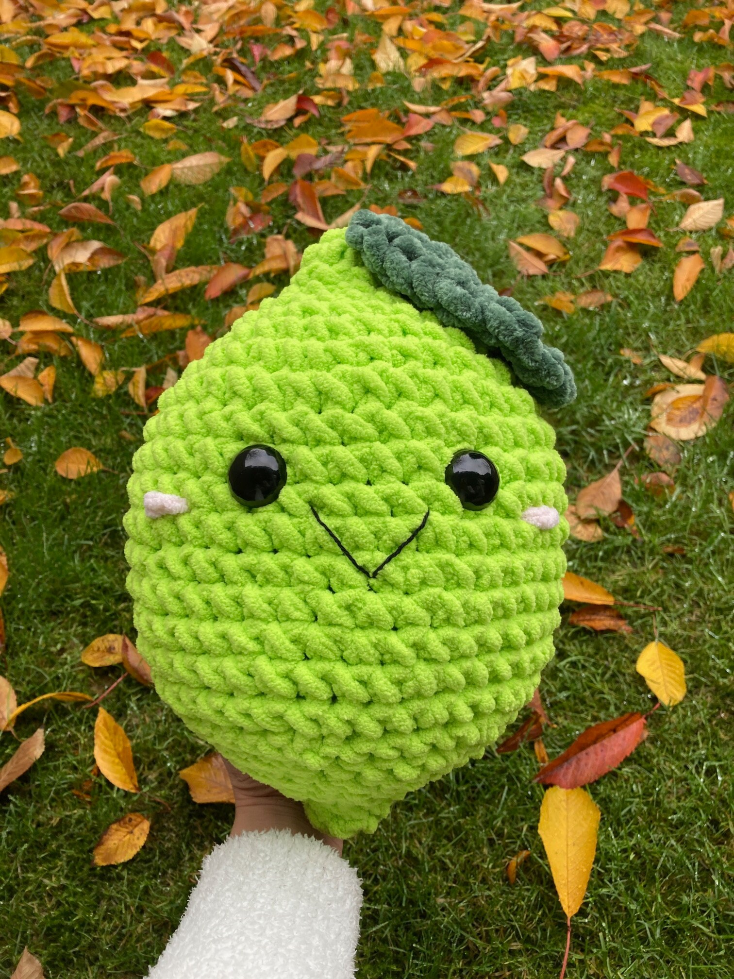 Lime, Jumbo Amigurumi Crochet Lime Plushi - Etsy